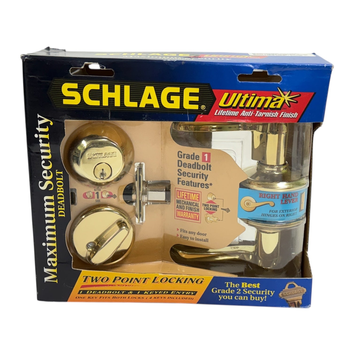 Schlage Maximum Security Two Point Locking Deadbolt & Keyed Entry