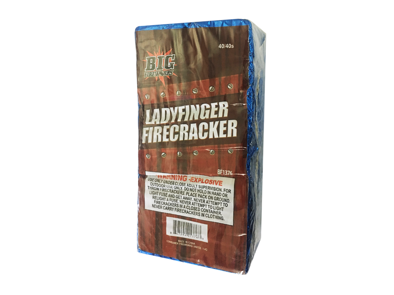 Big Fireworks Supercharged Lady Finger Crackers 40-40s Firecracker Bri
