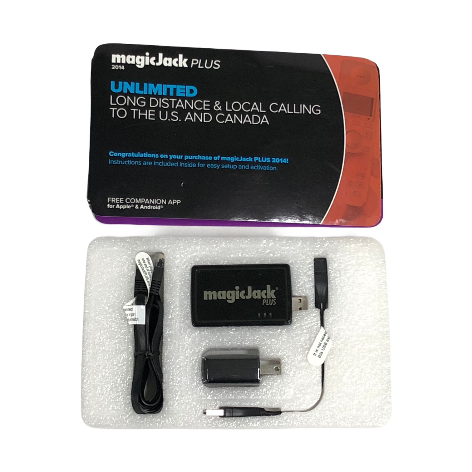 MagicJack Plus 2014 Unlimited Long Distance & Local Calling Set