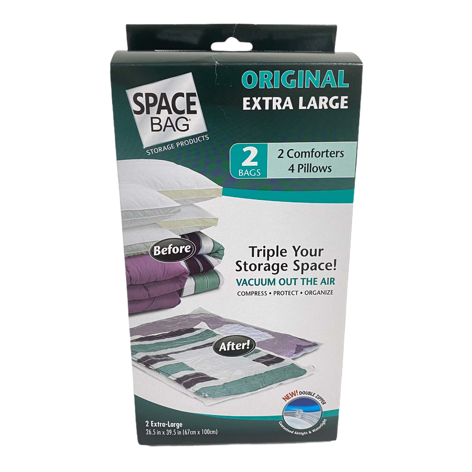 Space Bag Original 2 Extra Large XL Reusable Vacuum Seal Bags